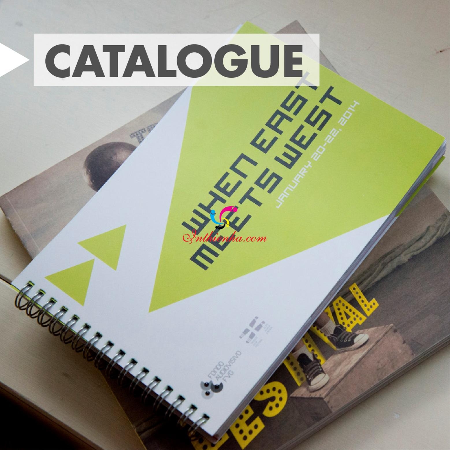 In catalogue dạng lò xo gáy giá rẻ tại Hà Nội [Thiết kế đẹp] miễn phí
